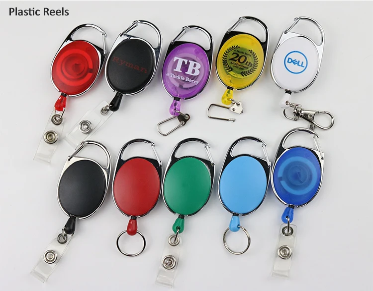 Custom Epoxy Logo Retractable Yoyo ID Plastic Badge Holder