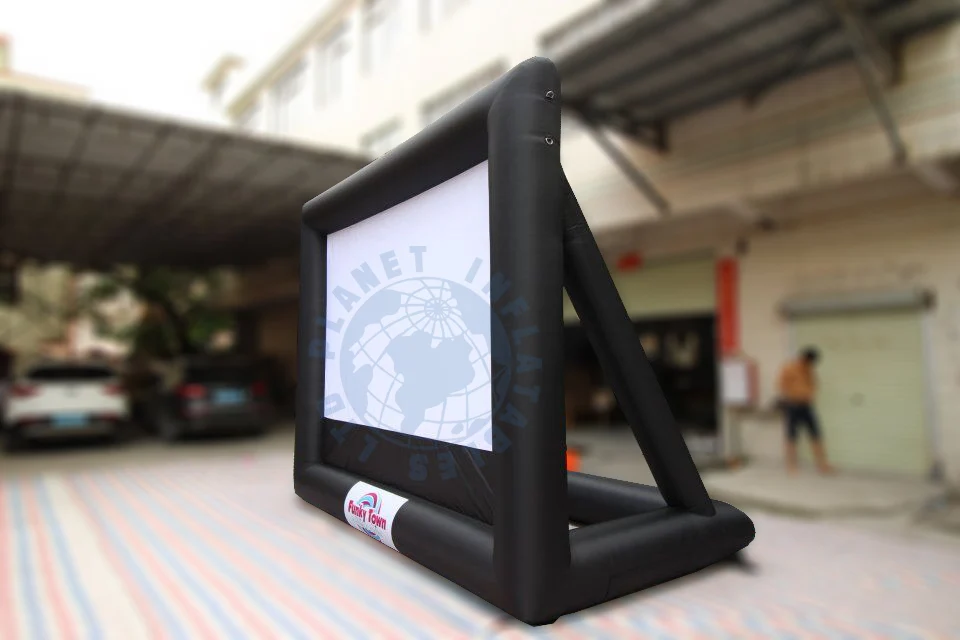 20ft Open Air Cinema Inflatable Movie Screen Outdoor Oxford Cloth ...