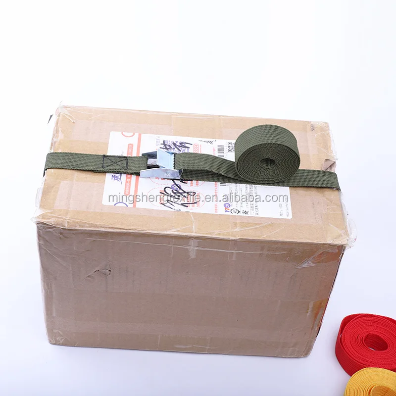 Heavy Duty Ratchet Buckle Cargo Lashing Belts - 1 Inch