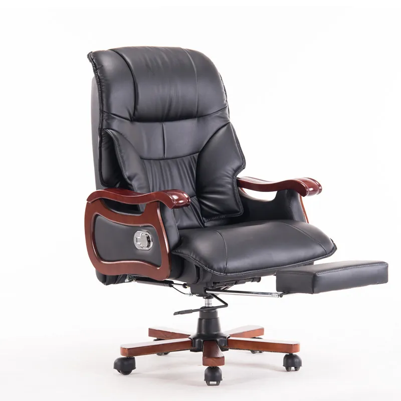 Luxury Leather Office Chair Pu Executive Chair Swivel Big Boss Chair ...