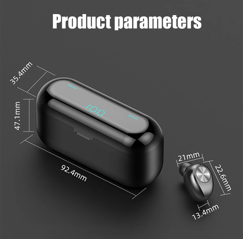 F9 Mini Bluetooth Headsets Wireless Earbuds Bluetooth 5.0 Ipx7 ...
