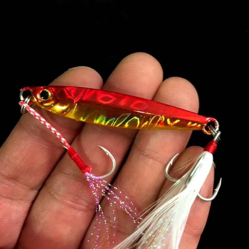 Hologram Rock Casting Glow Lead Sinking Jigging Spoons