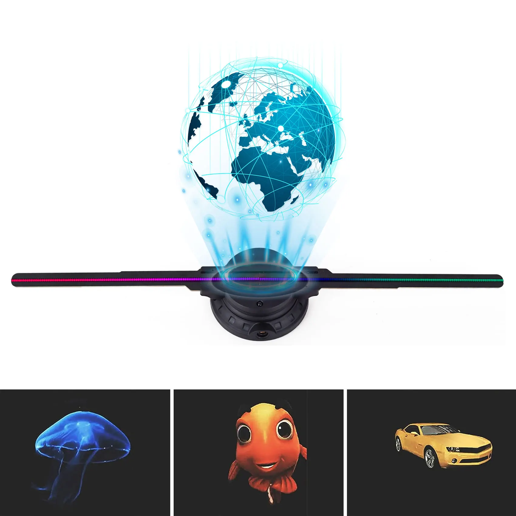 Custom Fans 3D Hologram Fan, 100u2011240V Custom Edit Borderless Image ...