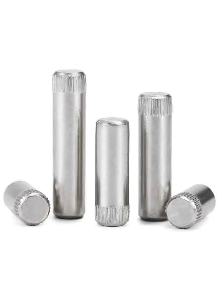 304 Stainless Steel Knurled Pin,Thread Twisting Hinge Pin,Cylindrical ...