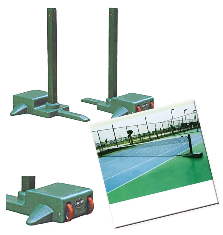 Movable Steel Tennis Court Net Post Equipment Portable Tennis Stand ...