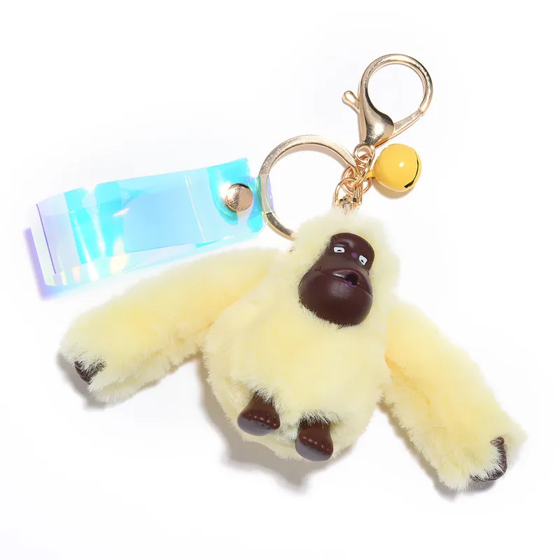 Car Key Accessories Cute Cartoon Orangutan Plush Doll Keychain Bag Decoration Promotional Gift ...