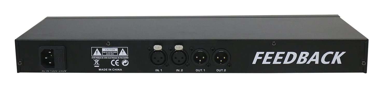 Dual 2 Channel Feedback Suppressor And Professional Digital Audio Sound ...