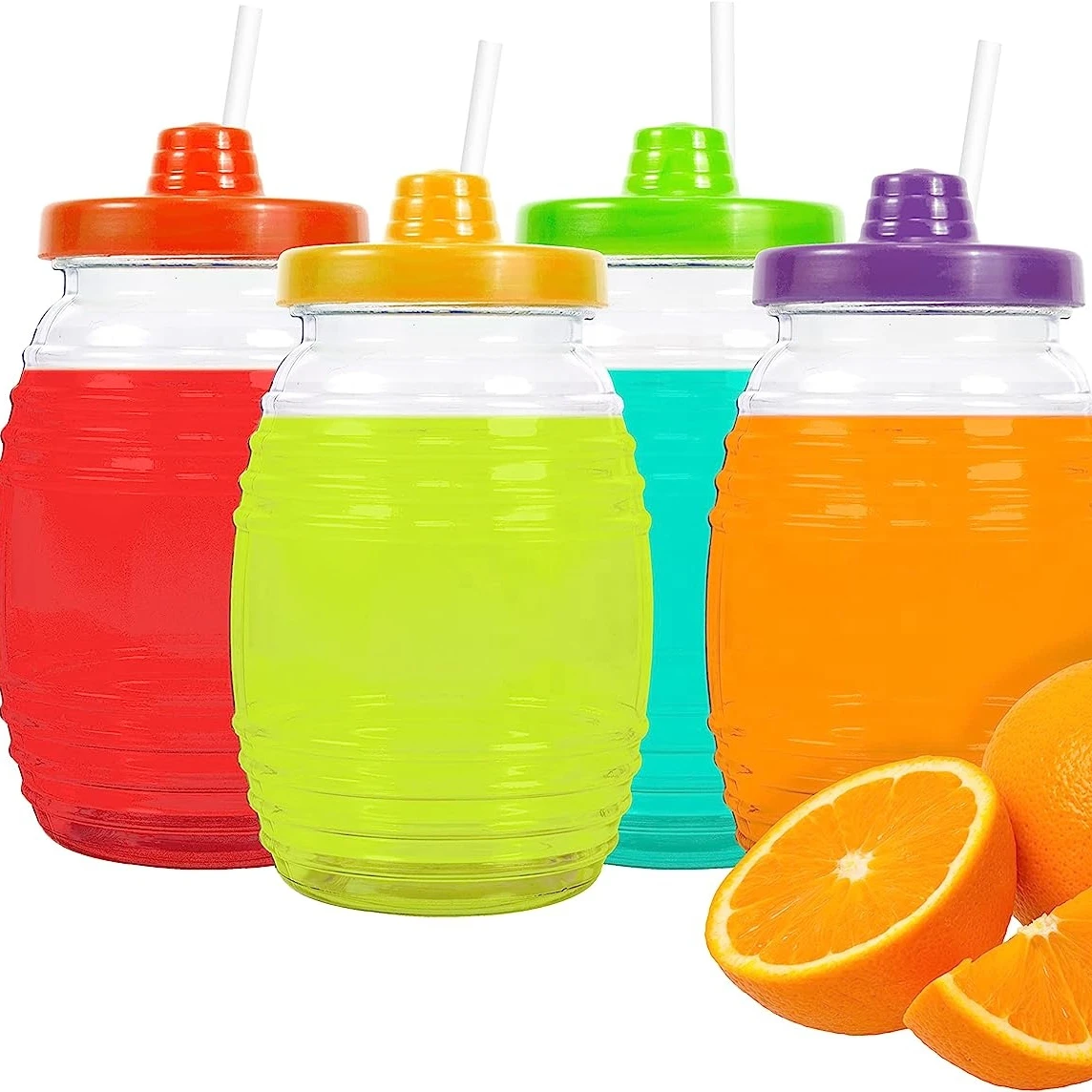 32OZ Traditional Mexican Mini Vitrolero Barrel Shaped Cups