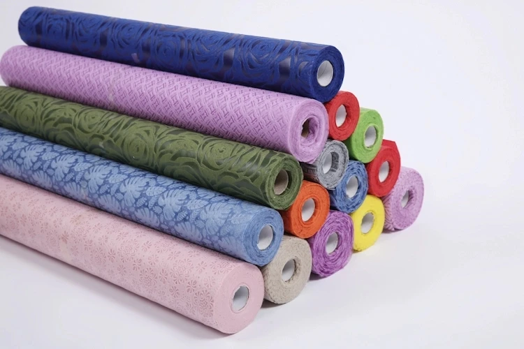 New Products Embossed Non Woven Flower Wrapping Paper Rolls ...