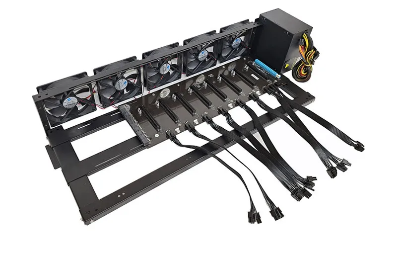 8gpu Graphics Video Card Rig Stackable 8 Gpu Open Air Rig Case Rack ...