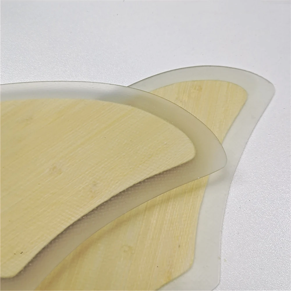 Bamboo Veneer Keel Fins for SUP Surfing - Double/single Tabs