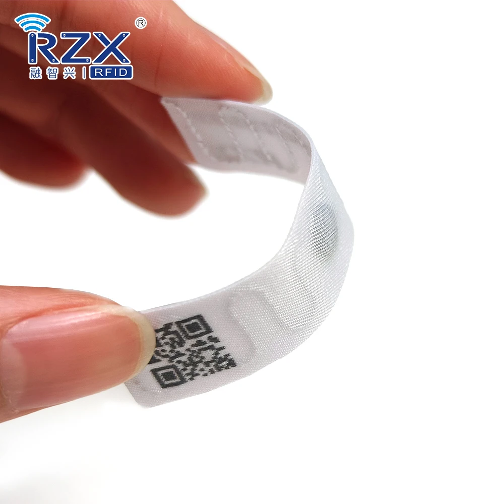 Serial Number QR Code Printable UHF 860-960Mhz Flexible Textile 8 Chip ...