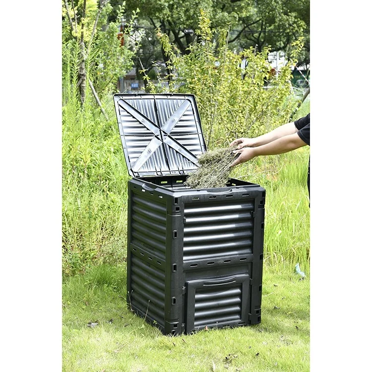 HDPE 300L Large Standing Compost Container Plastic Storage Bucket ...
