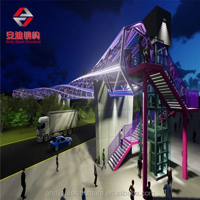 Steel Pedestrian Overhead Bridge - Durable & Customized