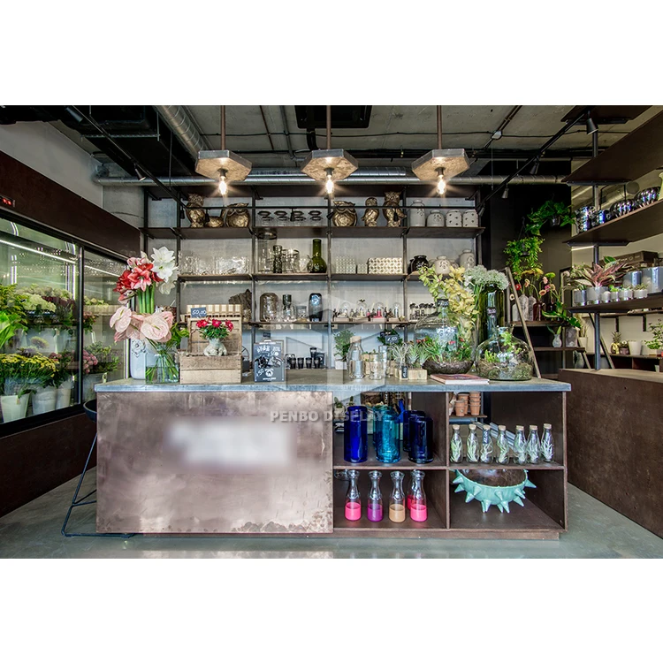 Unique Flower Shop Interior Design - Custom Display Racks