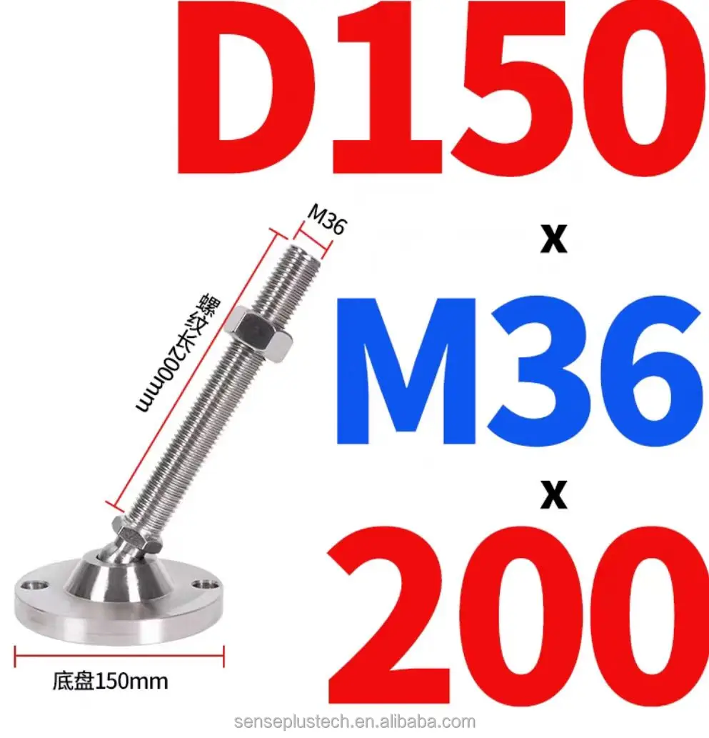 304 Stainless Steel Heavy-duty Perforated Adjustable Foot Universal ...