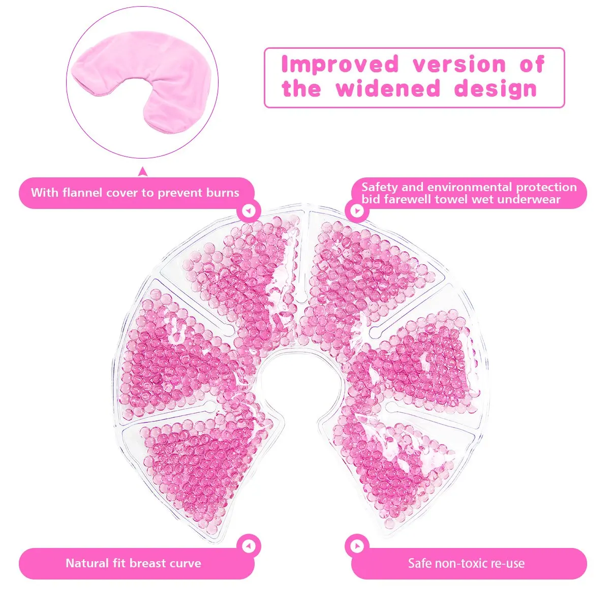 Hot Cold Breast Therapy Pack With Covers Heating Pad And Ice Pack For ...