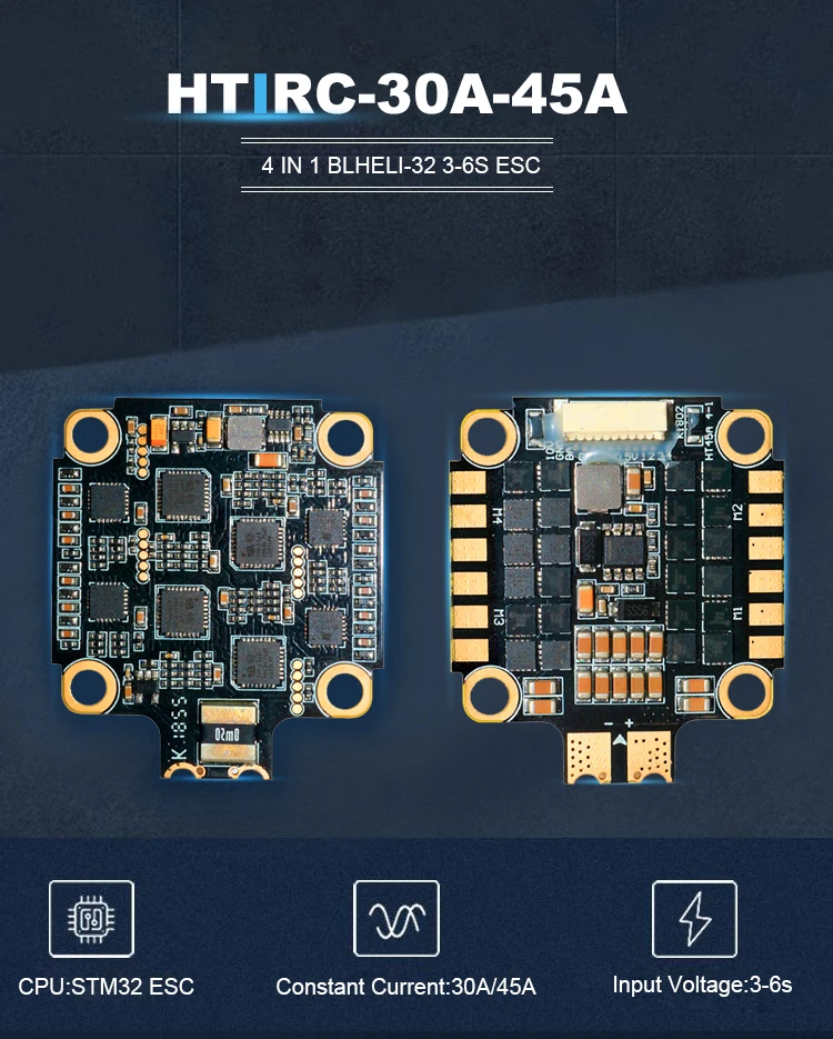 China Supply Hummingbird Blheli-32 4in1 45a Bec Speed Controller Board ...