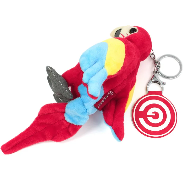 Custom Stuffed Birds Realistic Lovely Plush Parrot Keychain Toy - Buy ...