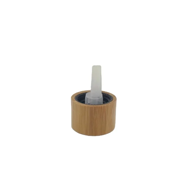 Ruipack Custom 18mm Bamboo Screw Cap With Orifice Reducer For Essential ...