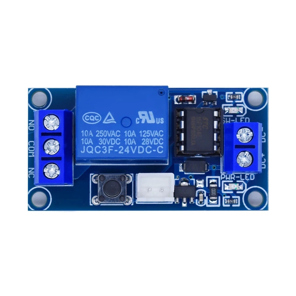 Bistable Relay Module - 5V/12V/24V Single Button Control