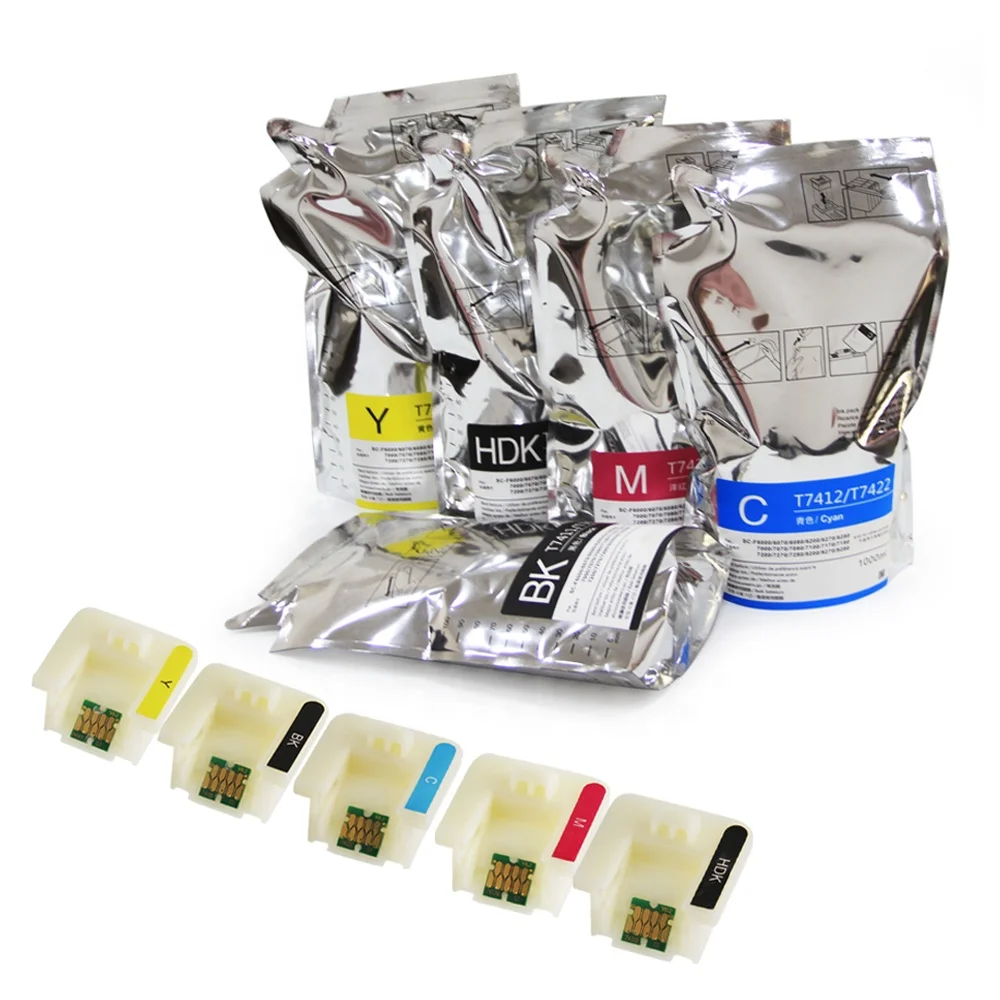Ocbestjet 5colors F Series Cartridge Chip Holder With Chip Chips For ...