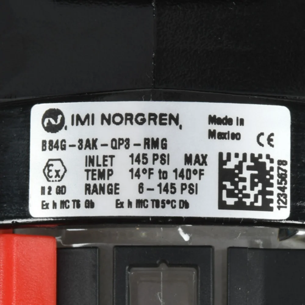 Brand New Norgren- General Purpose Filter/regulator B84g-3ak-qp3-rfg ...