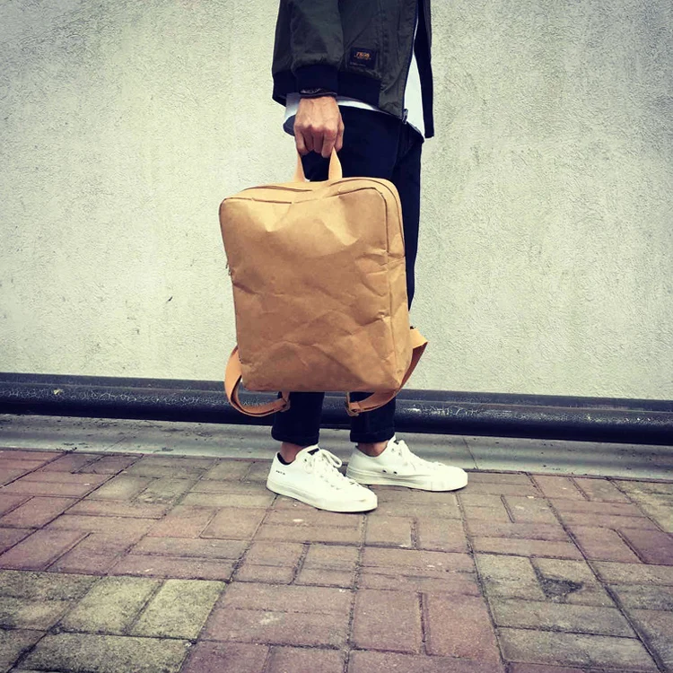 High Quality Recyclable And Washable Kraft Paper Backpack Fashion ...