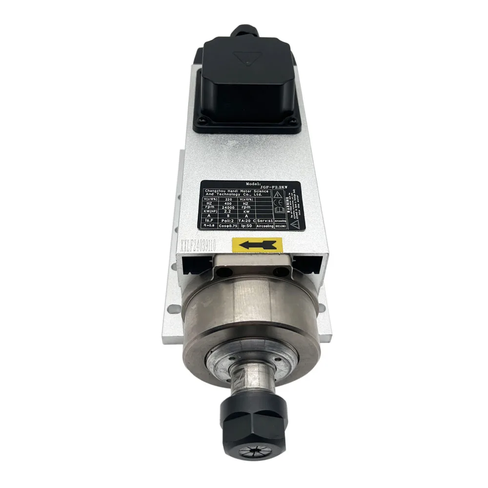High Speed Spindle Motor 2.2KW ER20 24000RPM Square Kit