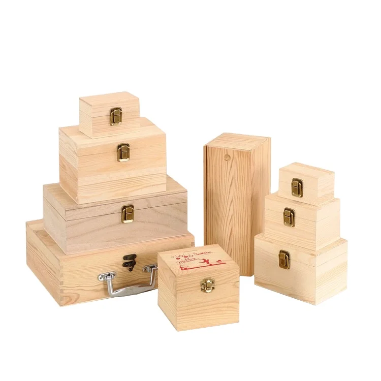 Factory Custom Wooden Packaging Gift Box - Custom Wooden Storage Box ...