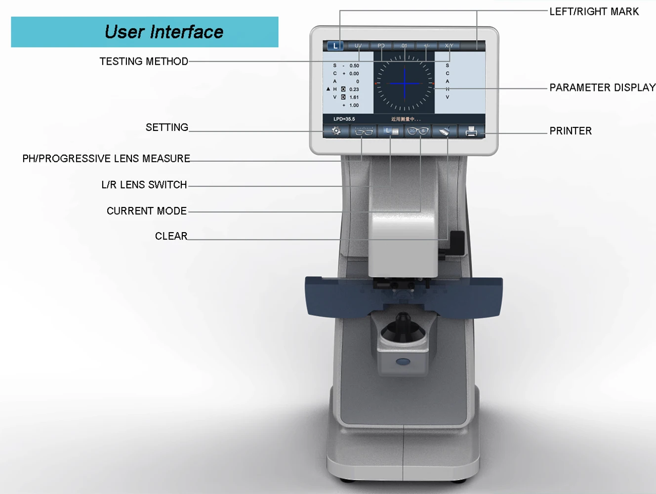 Auto Lensmeter Focimeter Optical Machine Lm-260 China Optical ...
