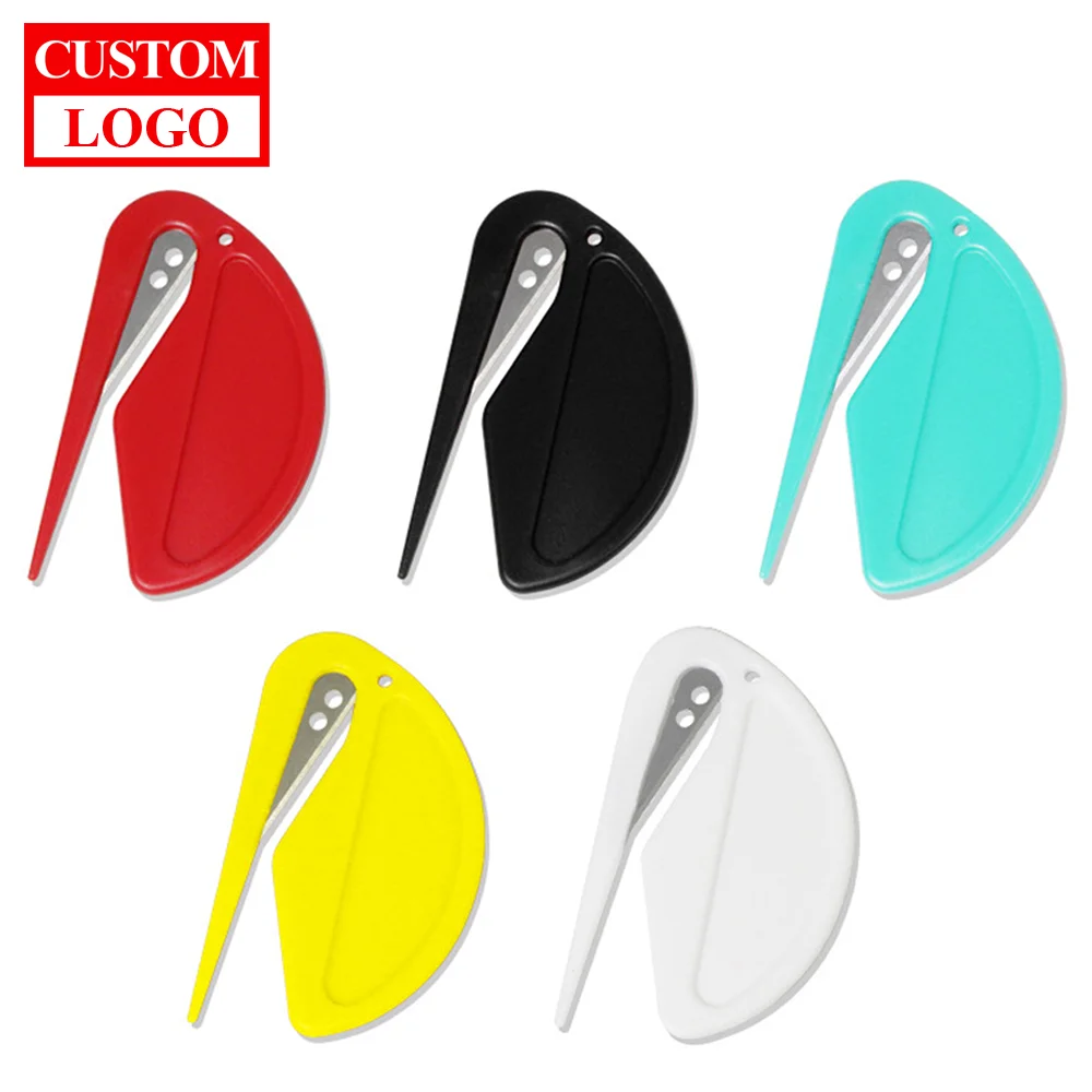 Custom Logo Letter Opener Envelope Slitter Opener Plastic Paper Knife ...