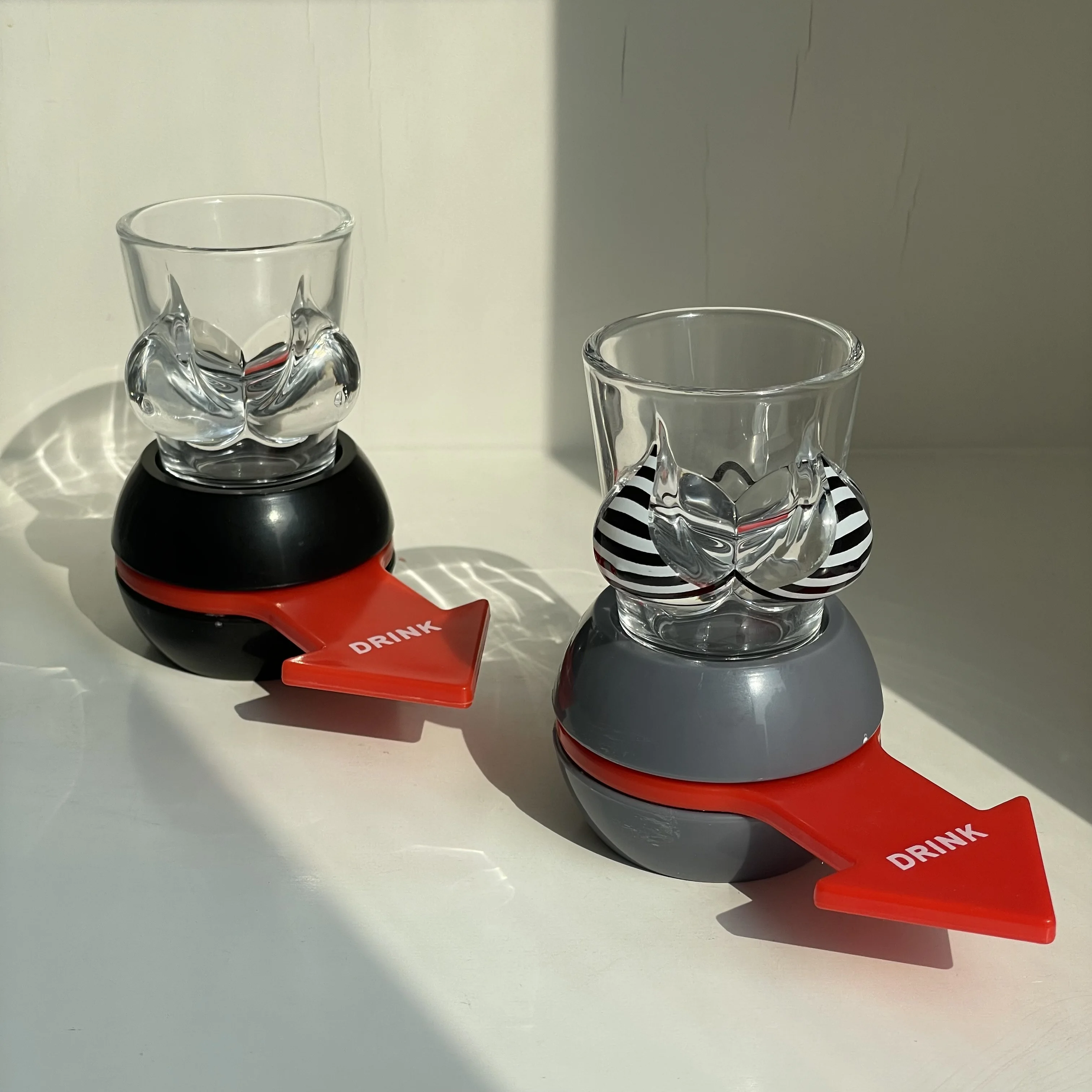 Spin The Shot Arrow Turntable Wine Funny Shot Glass Cup Party Pointer ...