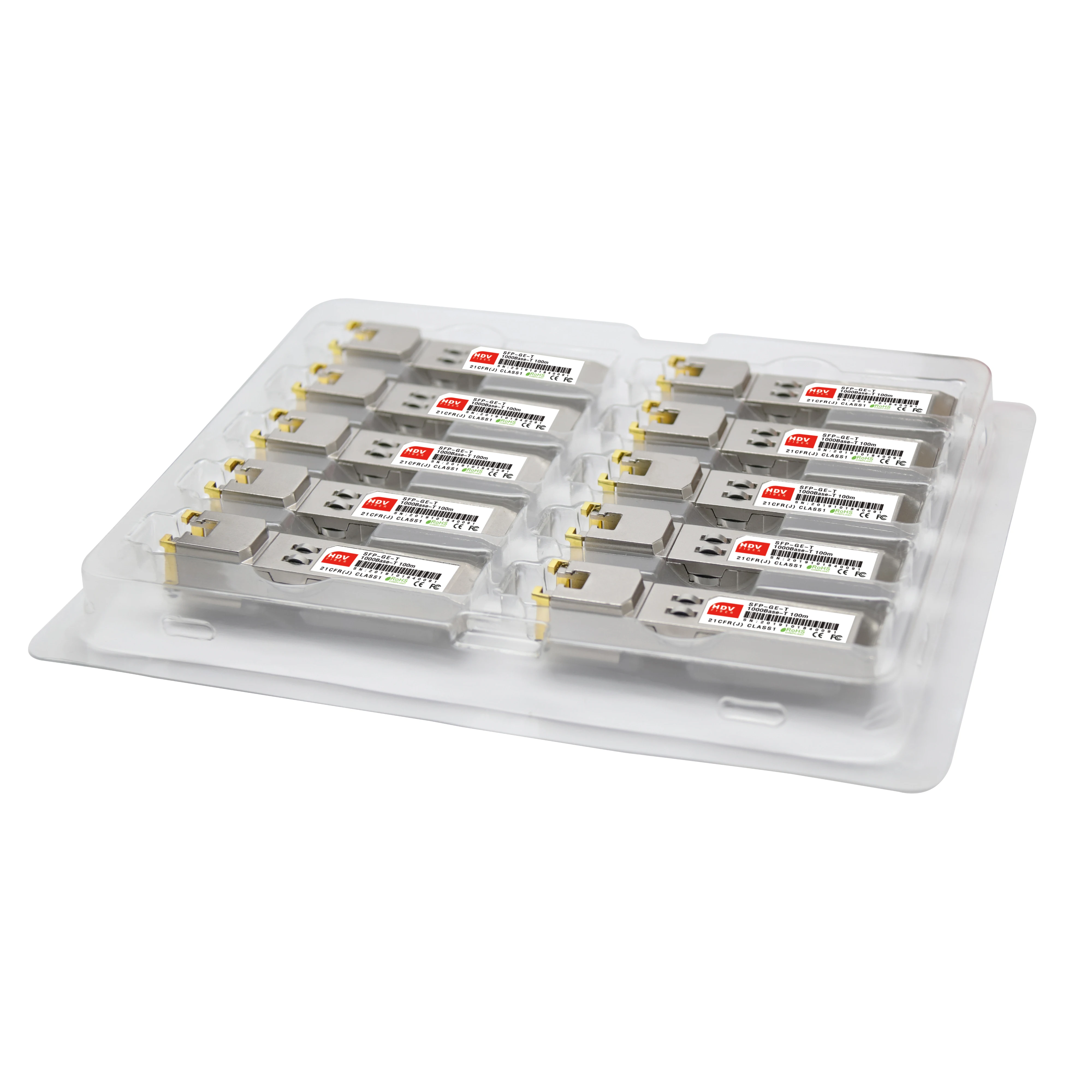 Sfp Module One Port Rj45 10/100/1000m Base-t 100m Optical Transceiver ...