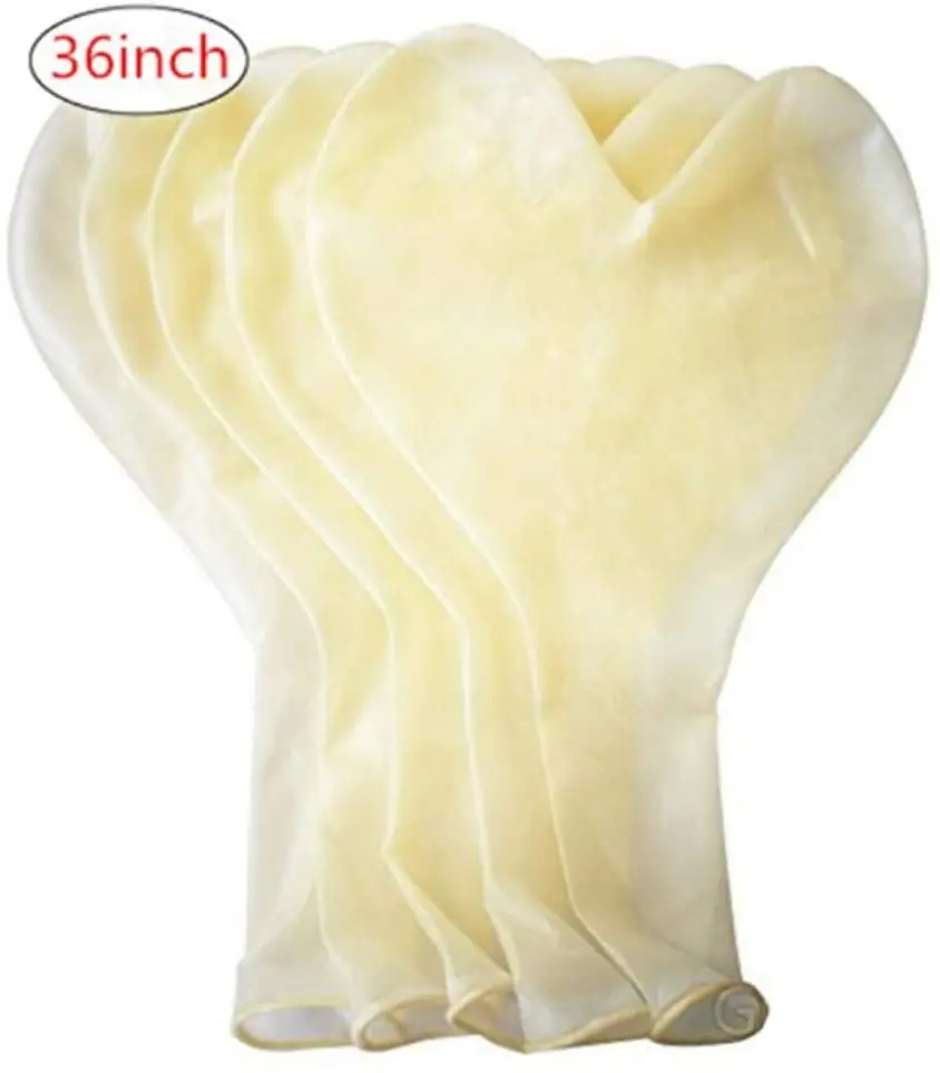 36 Inch Helium Heart Love Shaped Big Latex Balloon Large Giant Ball ...