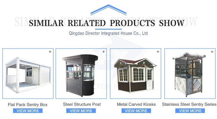 Outdoor Metal Carved Police Booth Prefabricated Security Booth - Buy ...