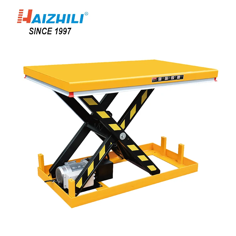 1m 2ton Electric Table Lifter Stationary Platform Battery Automatic ...