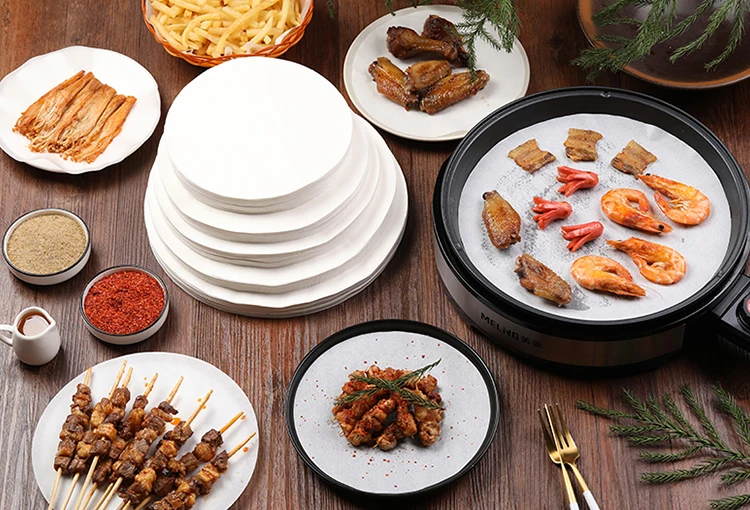 Baking Dim Sum Steamer Baking Paper Round Air Fryer Steaming Paper For ...