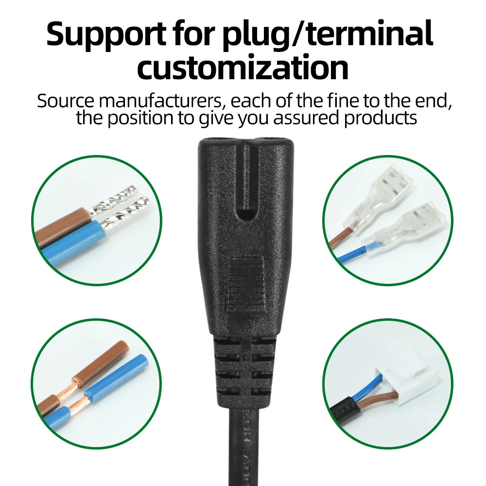 Euro Computer Iec C13 To Iec C14 Power Cord High Cost Effective 100 ...