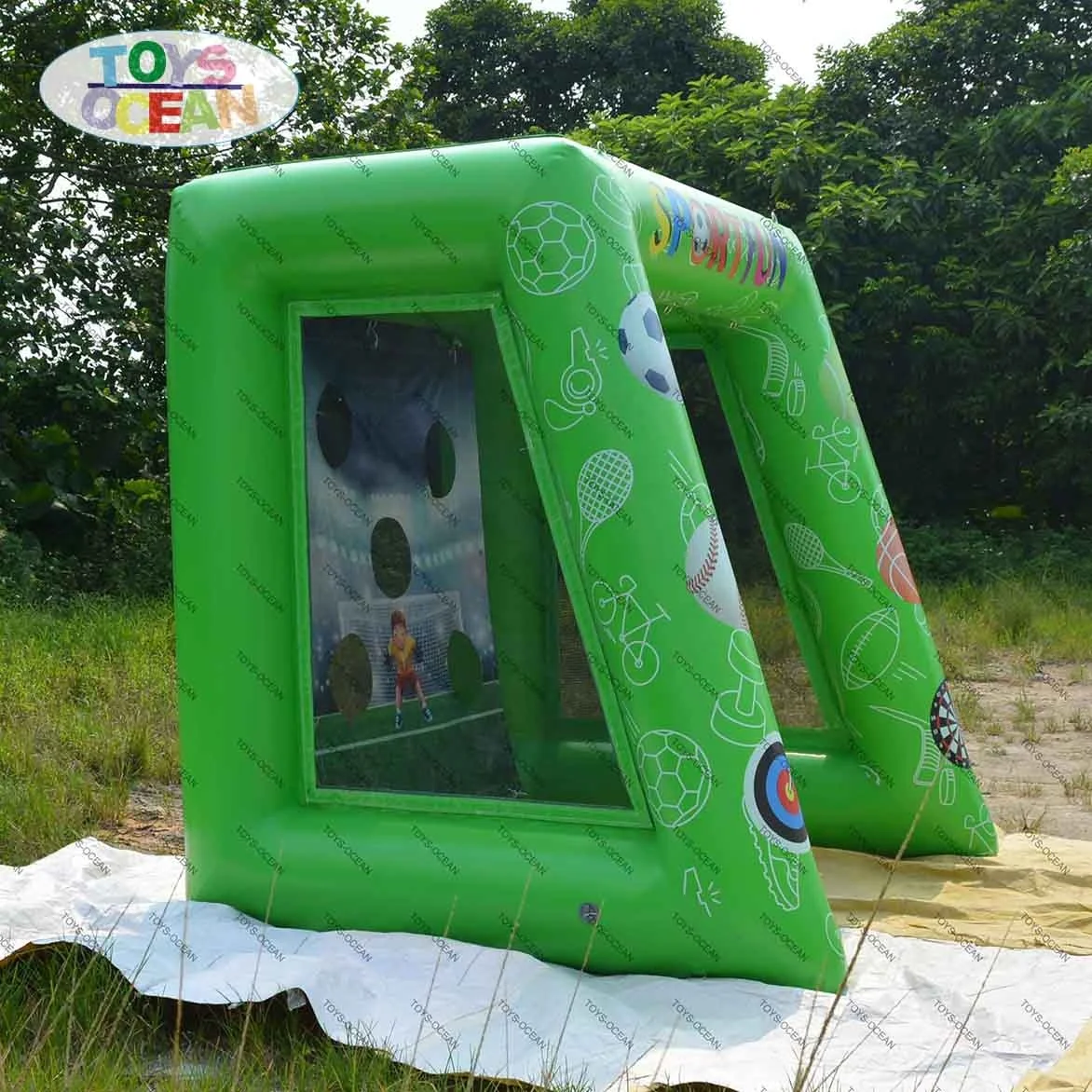 Inflatable Penalty Football Shootout Soccer Kick Tag Goal Game - Buy ...