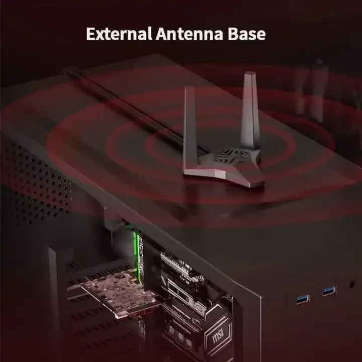 AX5400 Next-Gen WiFi 6 Tri-Band PCI-E Bluetooth 5.3 Wi-Fi Adapter ...