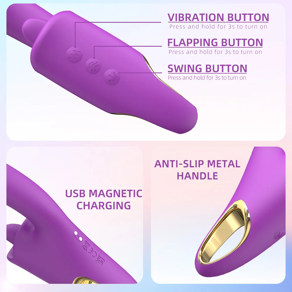 Sihande Adult Female USB Insertable Vibrator Wand Cross-Border Jasmine ...