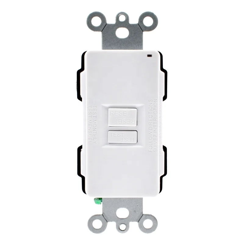 White Colour Gfci Outlet,Without Wall Plate-blank Face- Material-pc-103 ...