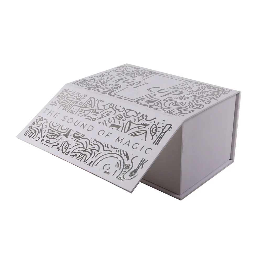 White Luxury Ruby Cosmetics Gift Box Full Face Silver Unfold with ...