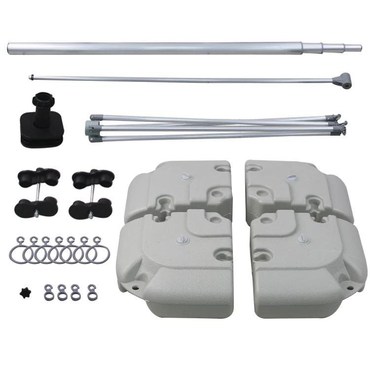 Beach flag water base 5m flying flag pole Water Injection Advertising ...