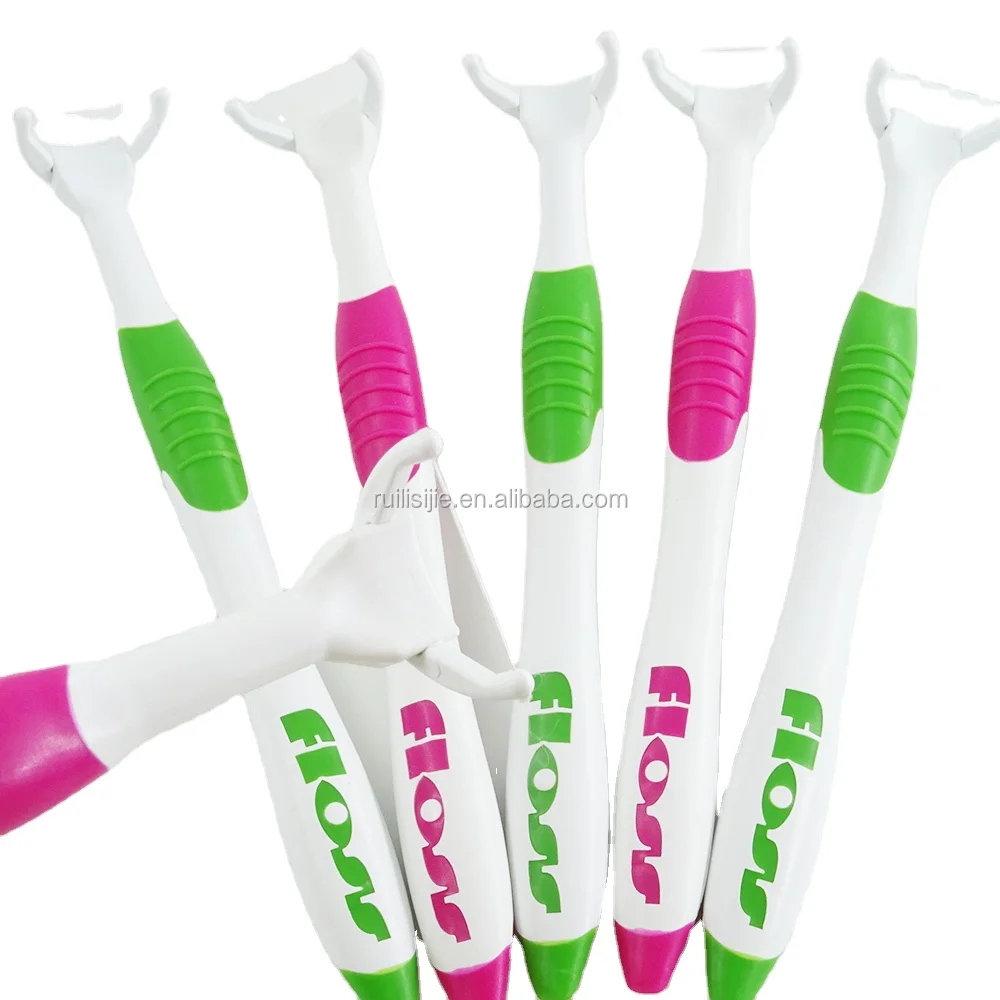 Y Shape Dental Floss Holders Dental Floss Pick with Refilled Heads ...