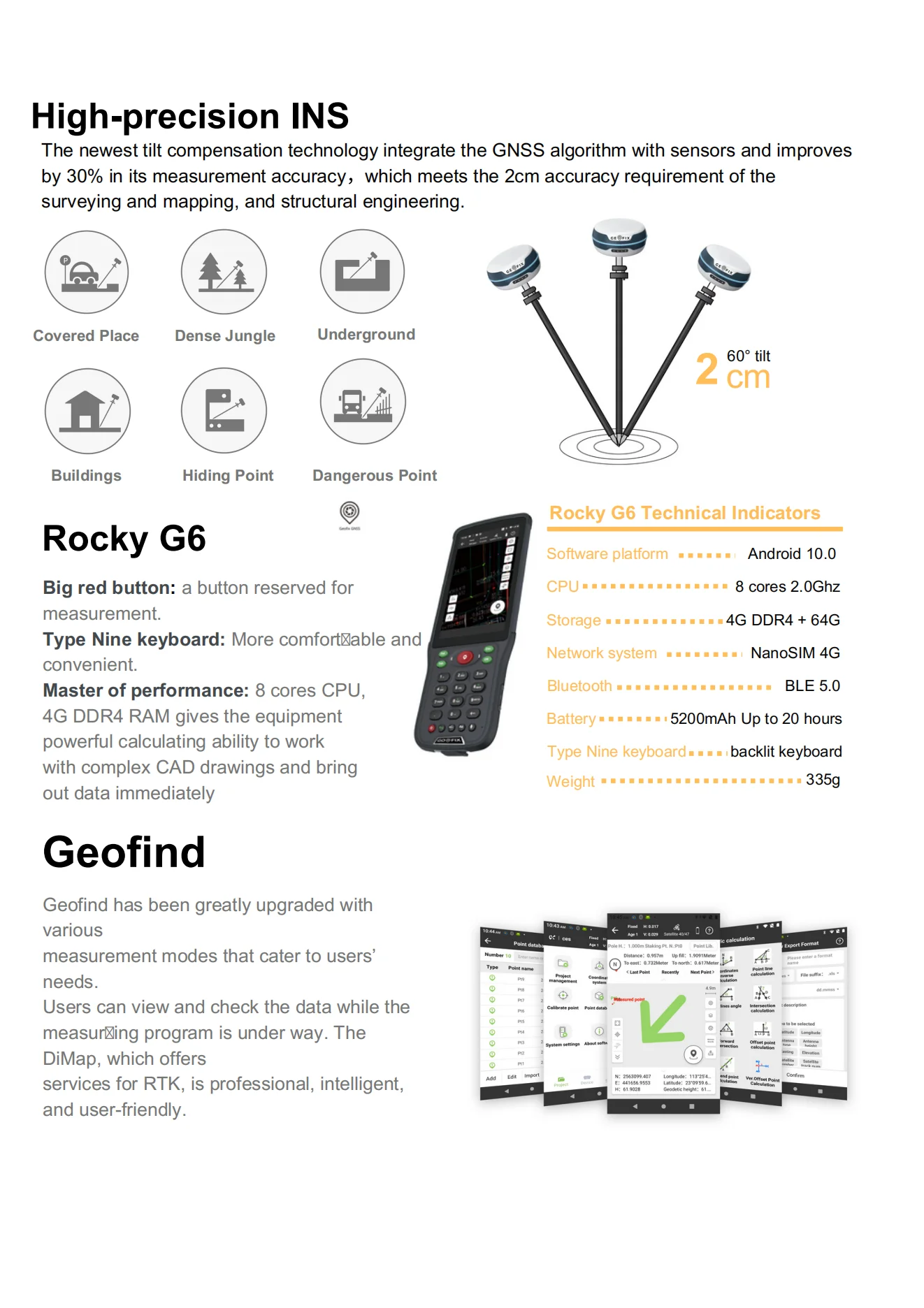 GEOFIX RTK C515 GNSS Receiver for Surveying - Reliable GNSS RTK GPS ...