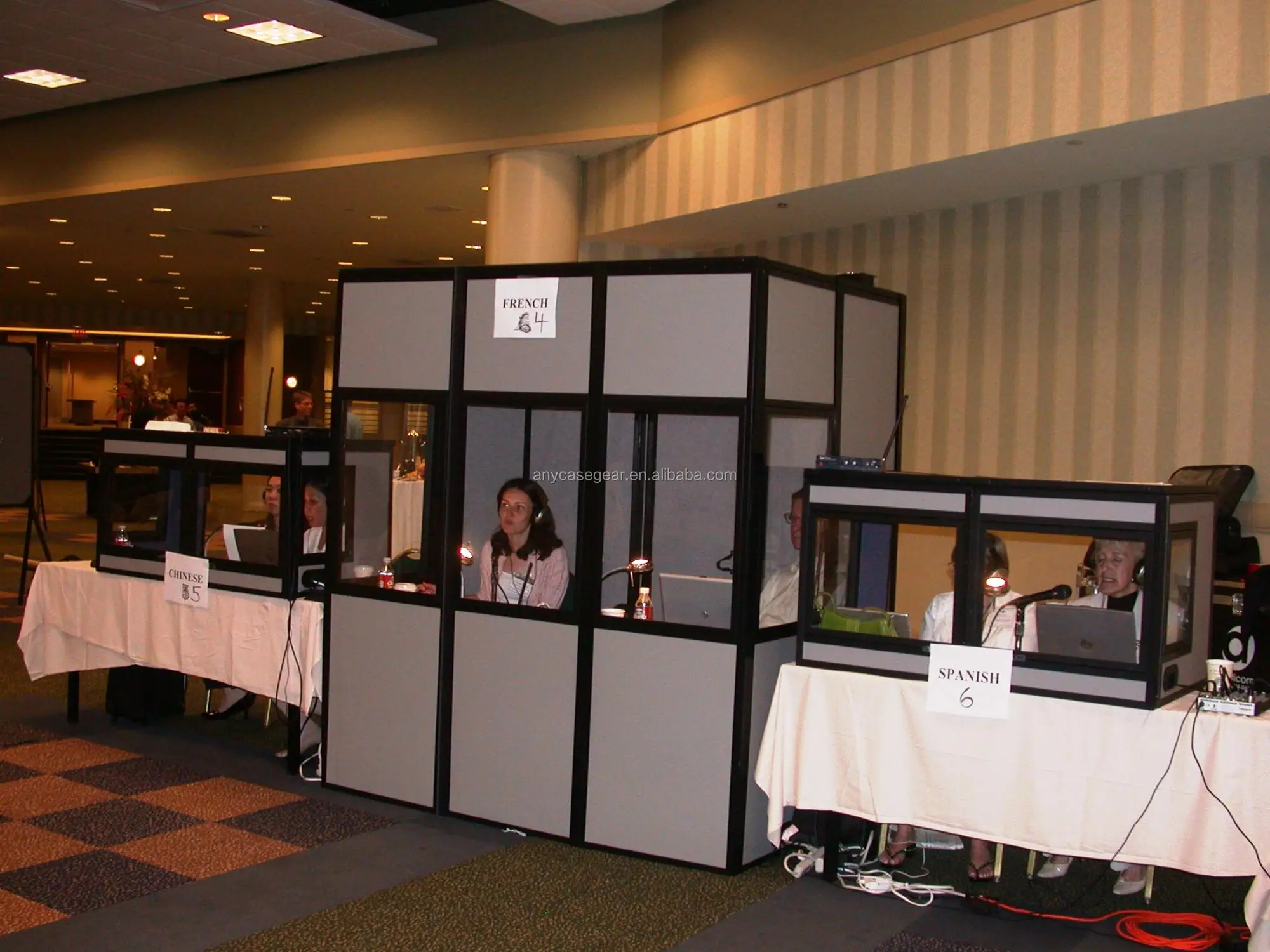 Soundproof Simultaneous Equipment Interpreter Booth For International ...