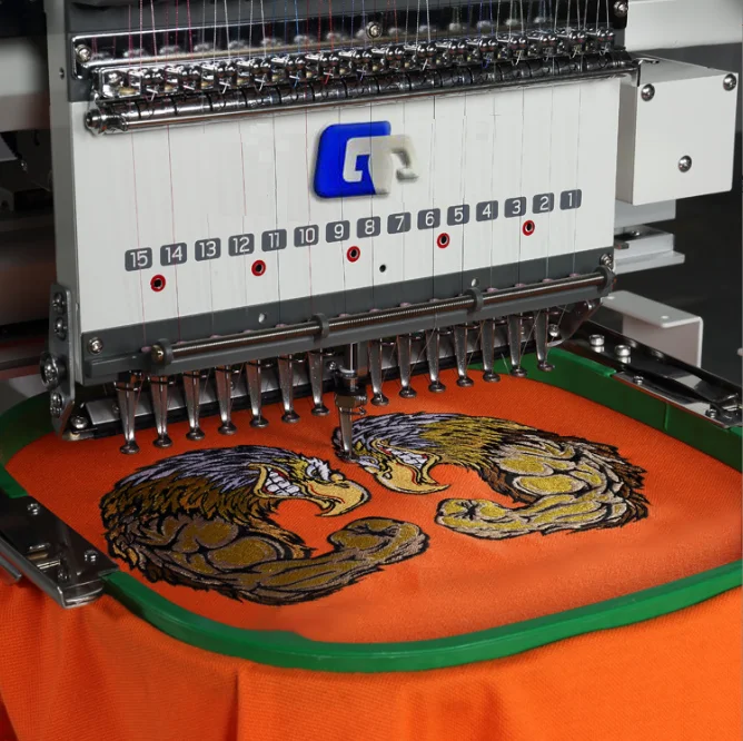 2 Heads Computer Flat Embroidery Machine - High Accuracy