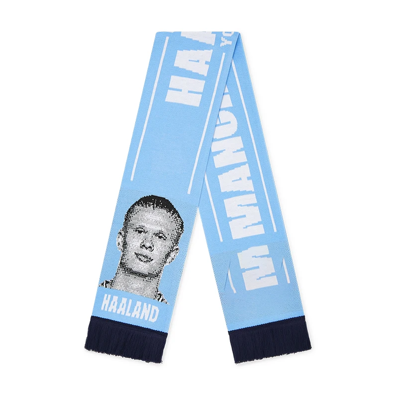 Wholesale 2024 Paris Soccer Fan Scarf Silk Acrylic Knitted Jacquard ...